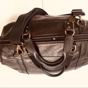 Fossil | Bags | Fossil Leather Weekend Bag W Adjustable Strap | Poshmark